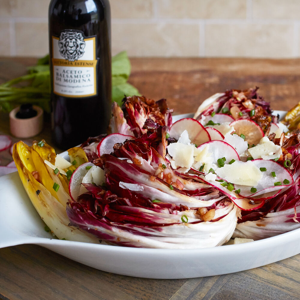 Grilled Radicchio And Endive Salad With Spring Radishes Recipe Sur La Table