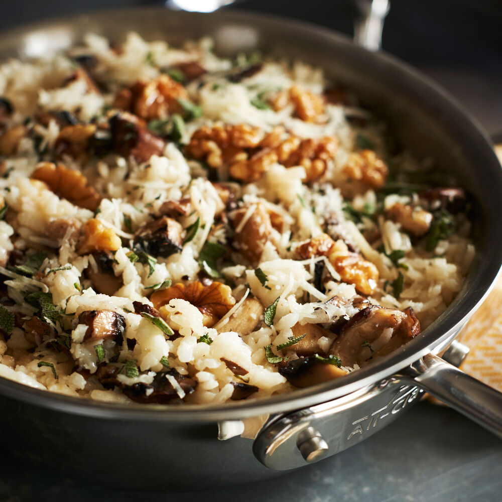 Risotto with Wild Mushrooms, Walnuts and Sage Recipe | Sur La Table