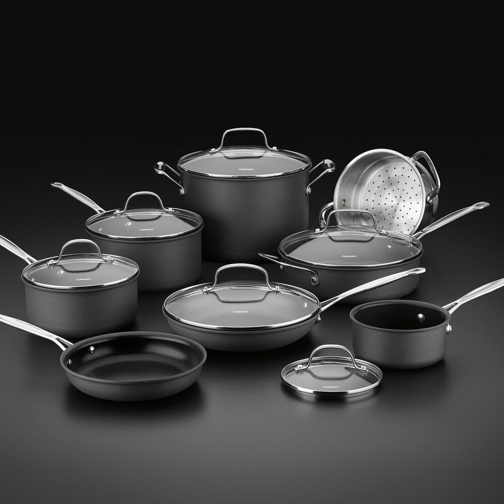 Cuisinart Chefs Classic Nonstick Hard Anodized 14 Piece Cookware Set