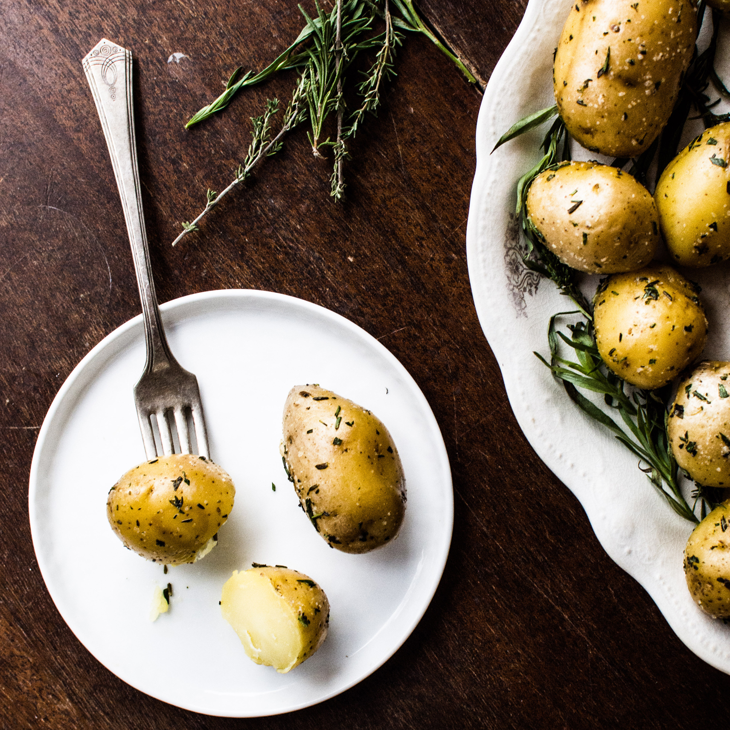 Instant Pot Duck Fat Herbed Potatoes Recipe | Sur La Table